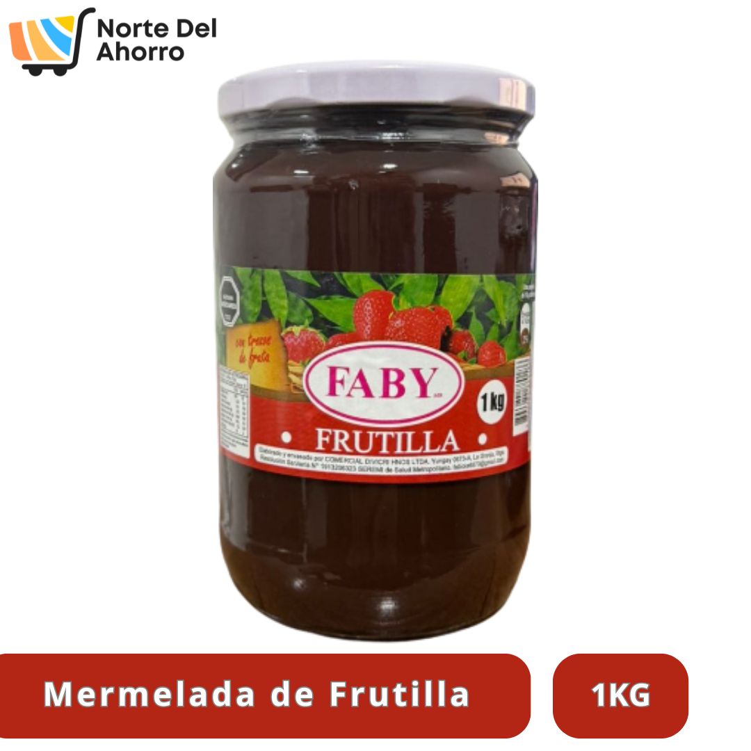 Mermelada de Frutilla Faby 1KG | Fruta y Dulzura – Norte Del Ahorro